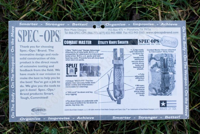 SPEC OPS Combat Master Sheath - Backcountry Expeditions